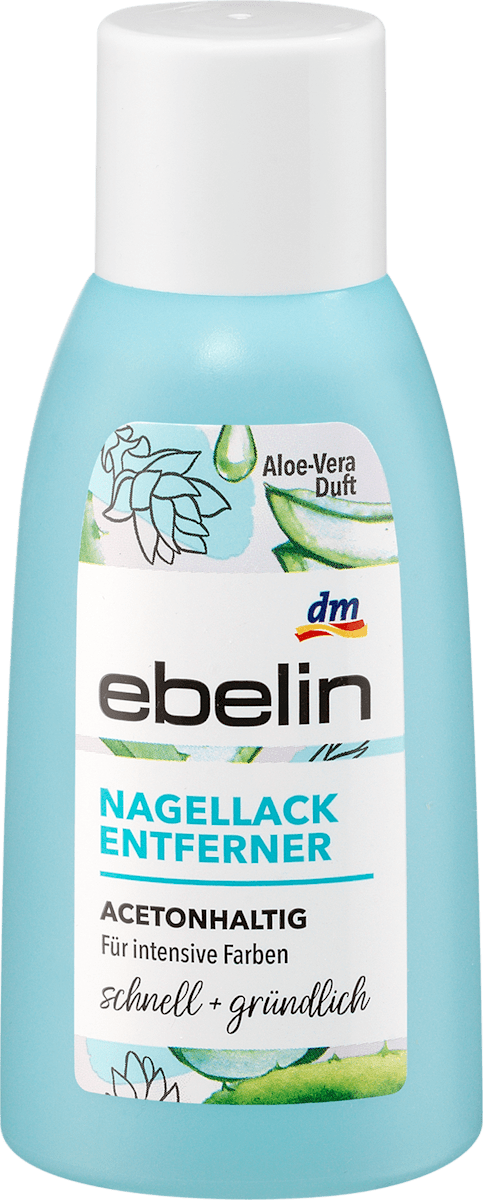 ebelin Odstranjivač laka za nokte sa acetonom – aloe vera, 125 ml | dm.rs