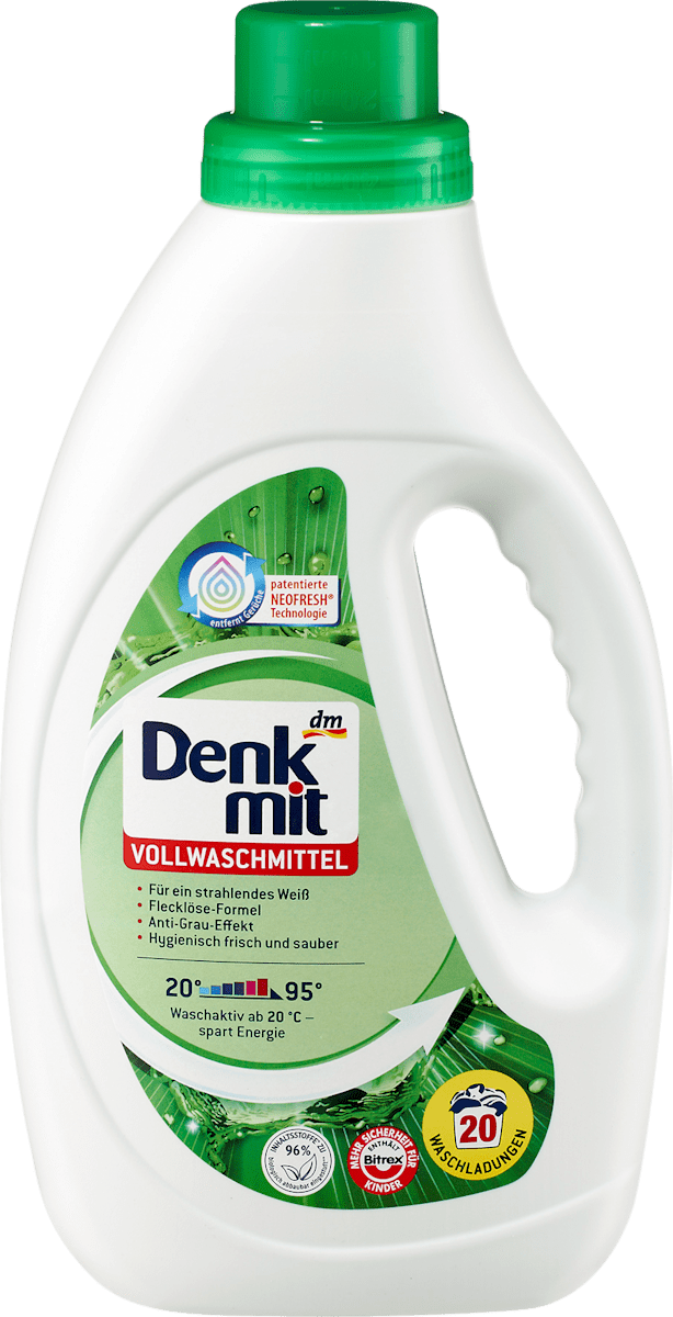 Denkmit prací gel na bílé prádlo, 20 PD, 20 PD | dm.cz