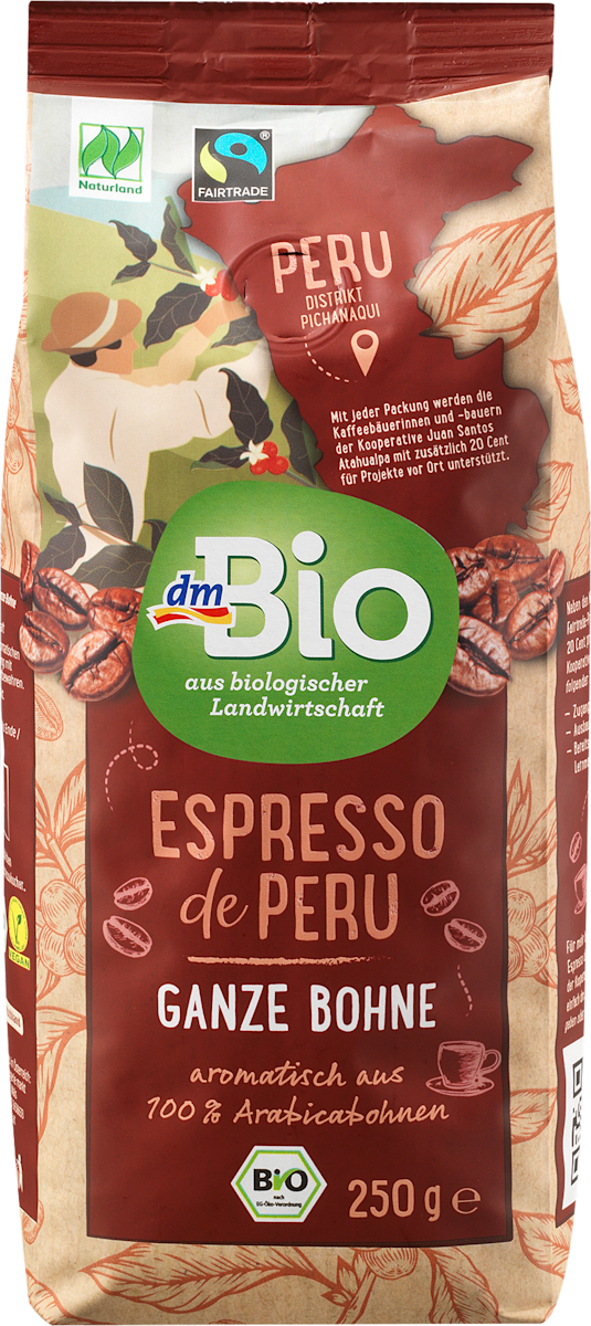 dmBio Kafa Espresso de Peru, cijelo zrno, 250 g | dm Bosna i Hercegovina