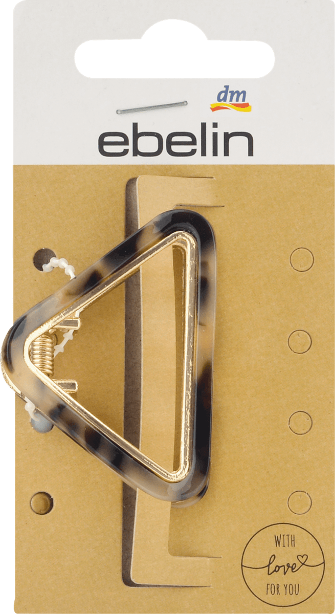 ebelin Štipec do vlasov, geometrický - zlatý, 1 ks | mojadm.sk