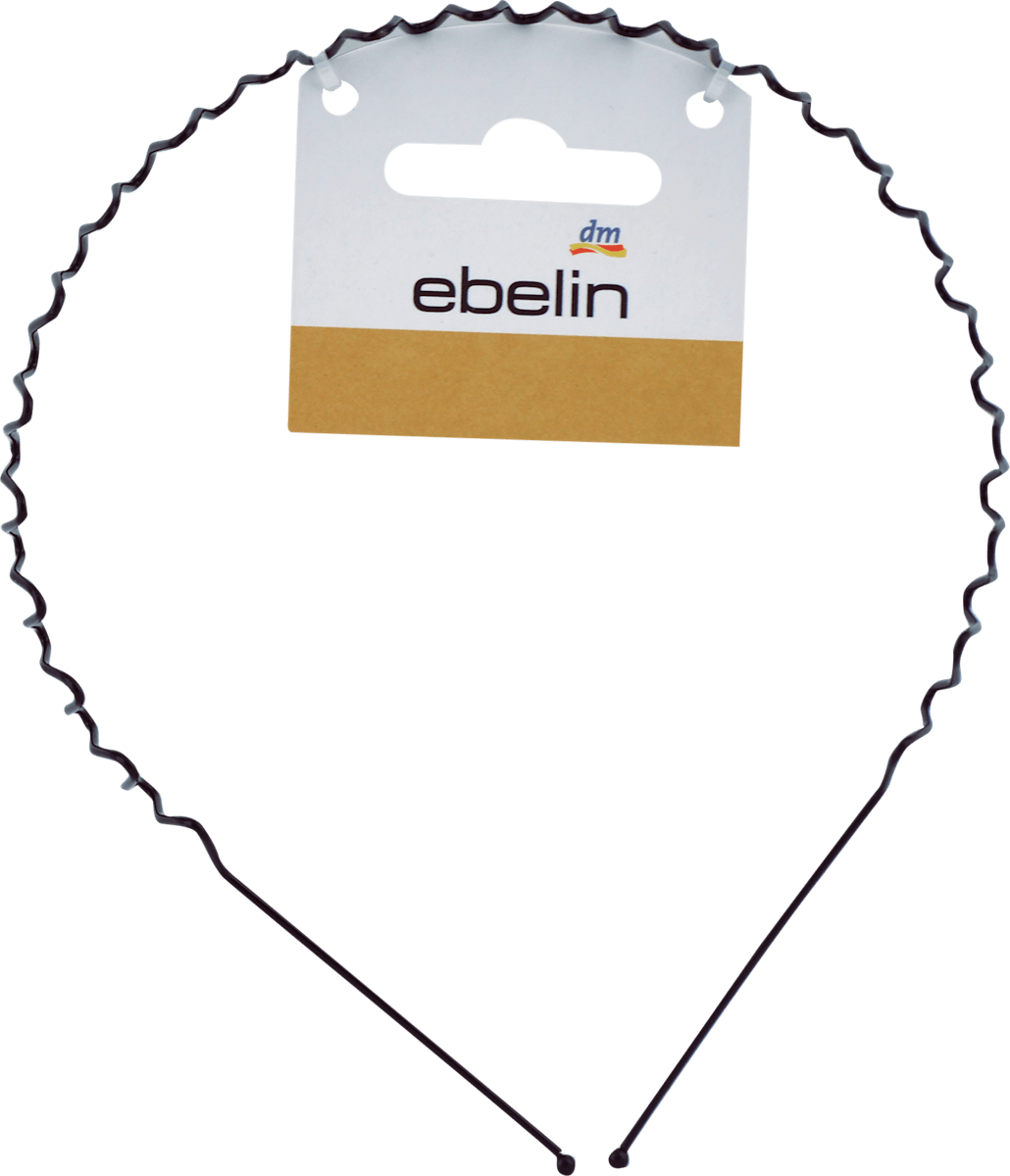 ebelin Čelenka do vlasov vlnitá - čierna, 1 ks | mojadm.sk