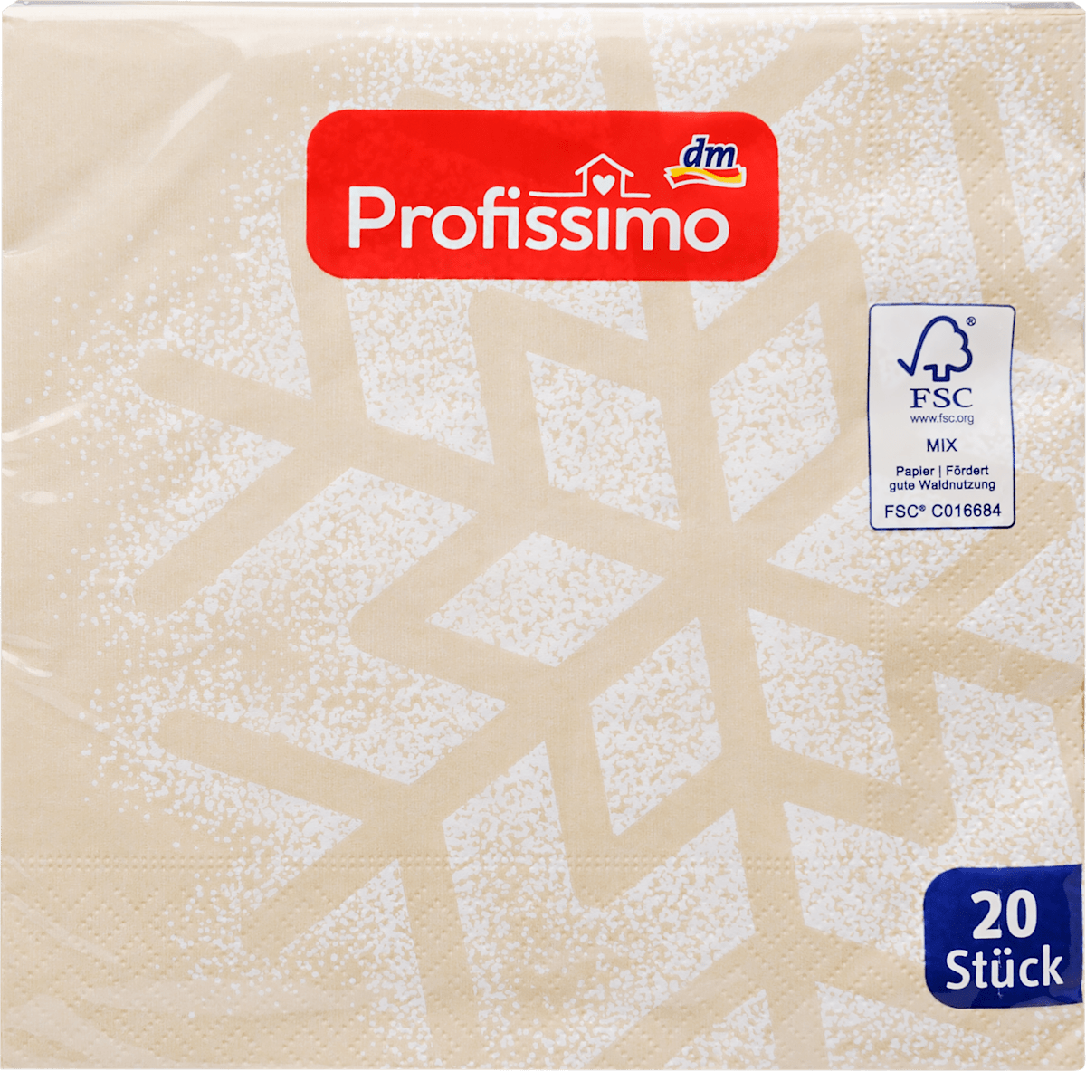 Profissimo Serviete z motivom snežinke, 20 kos | dm.si