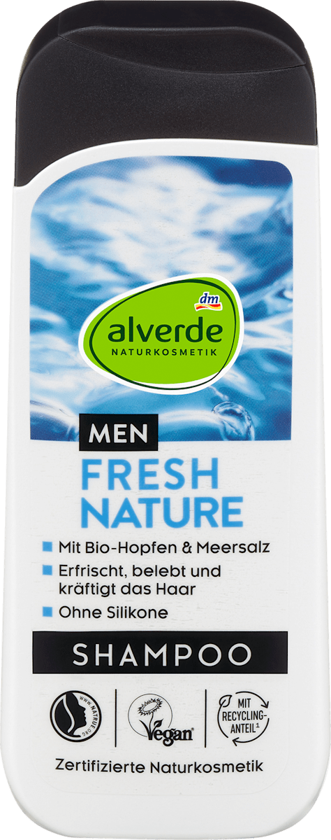 alverde MEN šampon na vlasy Fresh Nature, 200 ml | dm.cz