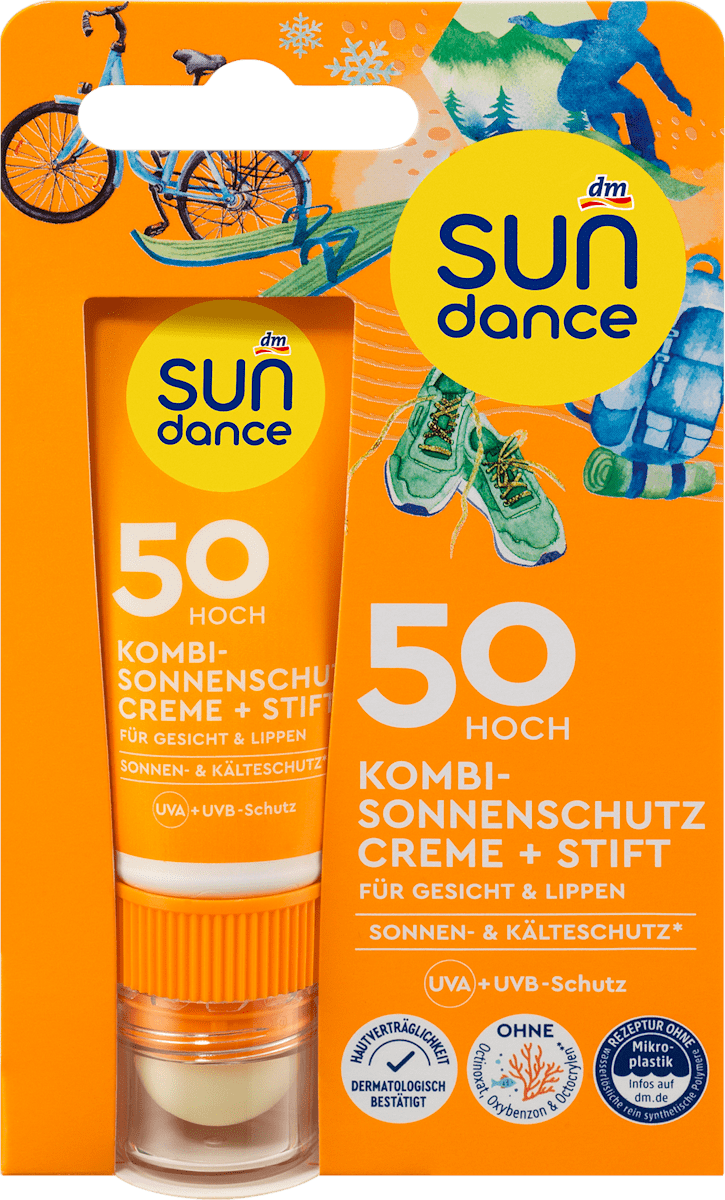 SUNDANCE krém v tyčince na obličej a rty OF50, 20ml + 3g, 1 ks | dm.cz