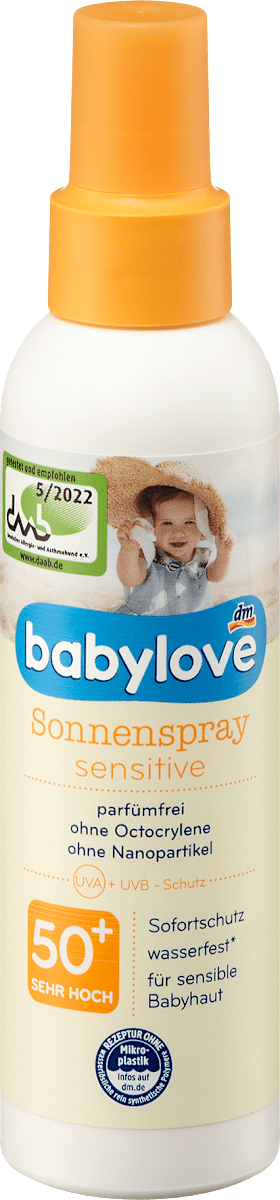 babylove Spray solare sensitive SPF50+, 150 ml | dm Italia