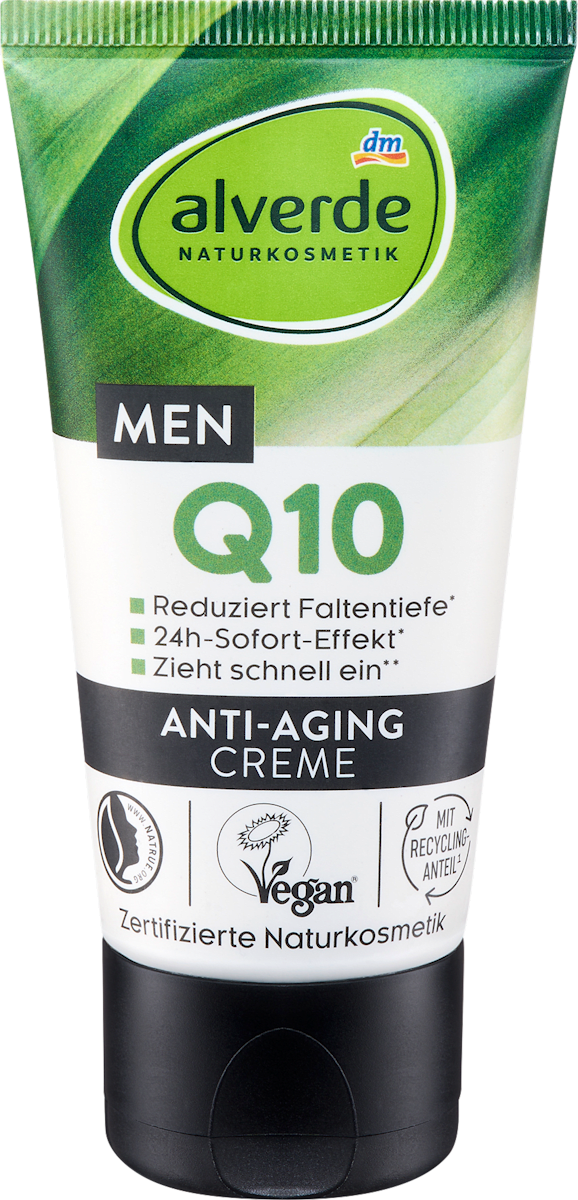 alverde MEN pleťový krém Q10, 50 ml | dm.cz