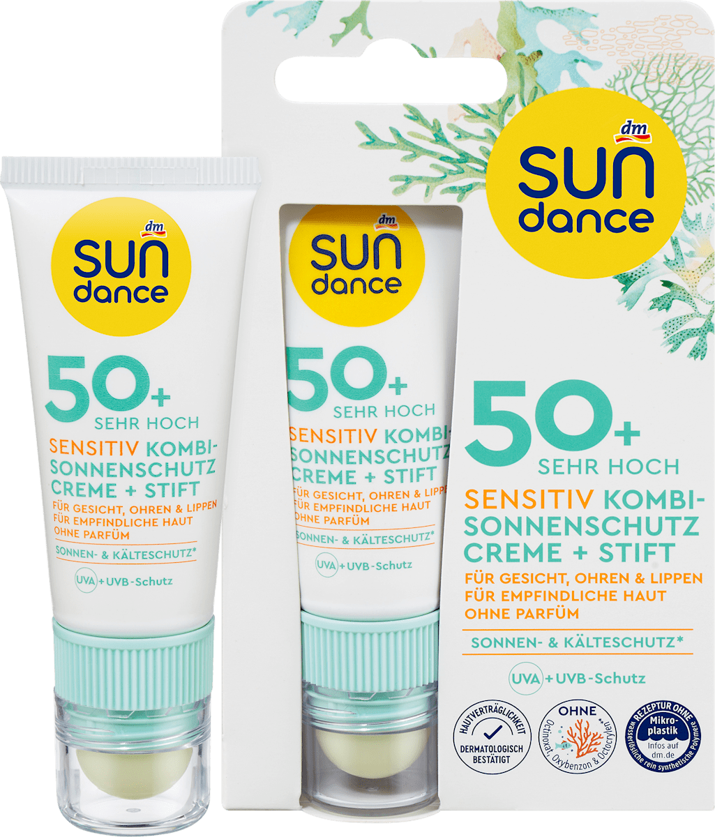 SUNDANCE Sonnencreme Gesicht + Stift Kombi Sensitiv LSF 50+, 20 ml | dm.at