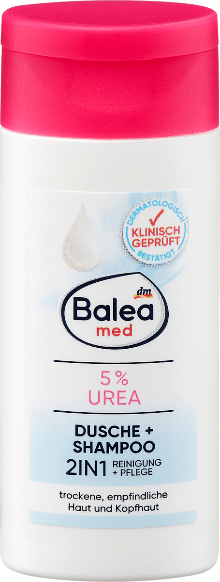 Balea med Duschgel & Shampoo 2in1 5% Urea Reisegröße, 50 ml | dm.at