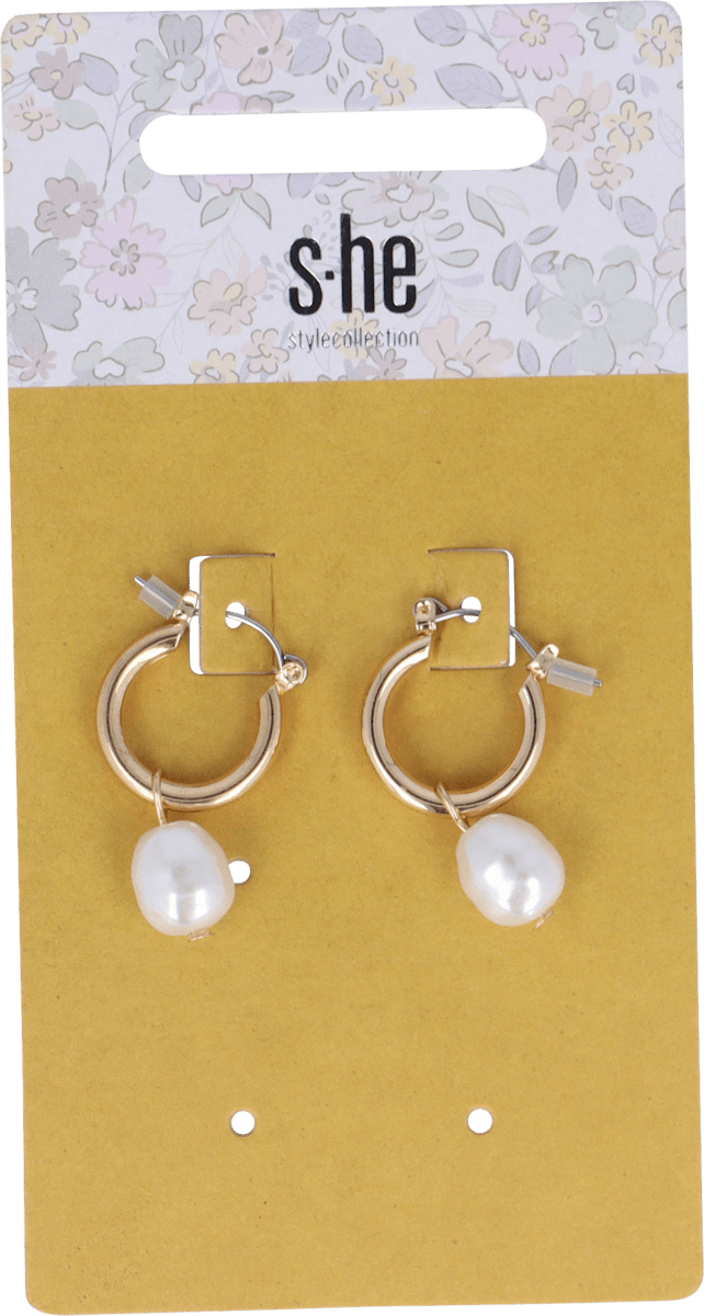 s-he stylecollection Creolen Ohrstecker mit Perlen, 2 St | dm.at