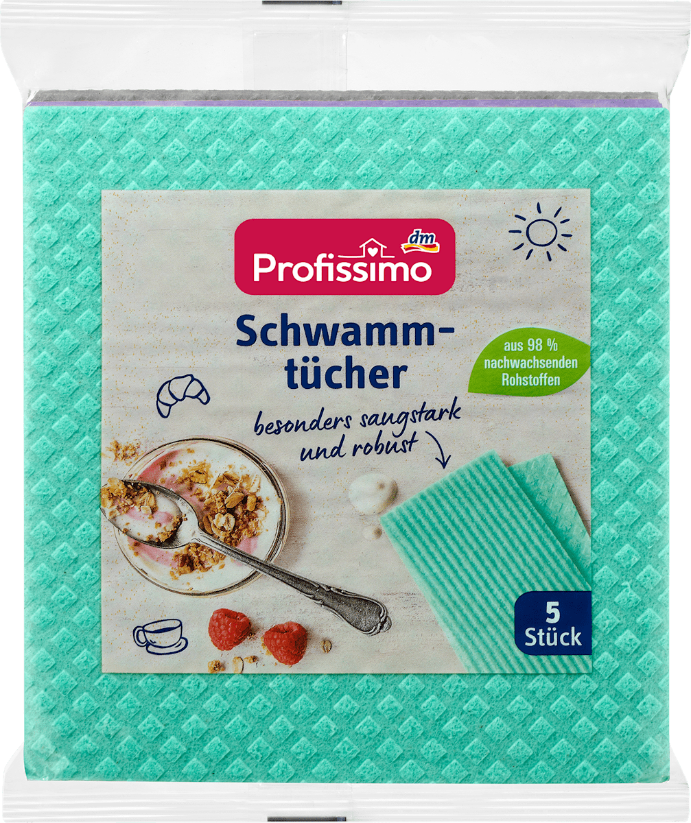 Profissimo Spužvasta krpa, više vrsta, 5 kom. | dm Bosna i Hercegovina