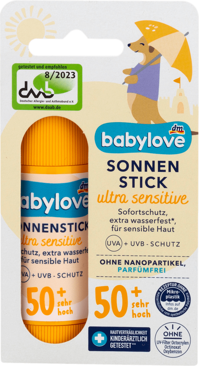 babylove Stik za sunčanje, SPF 50+, 20 g | dm.hr