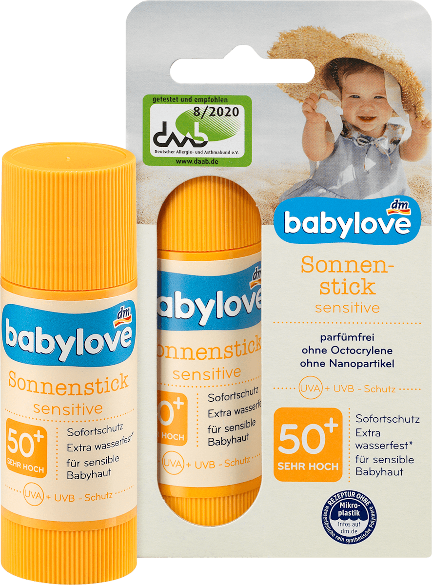 babylove Sensitive stik za sunčanje za bebe SPF 50+, 20 g | dm Bosna i ...