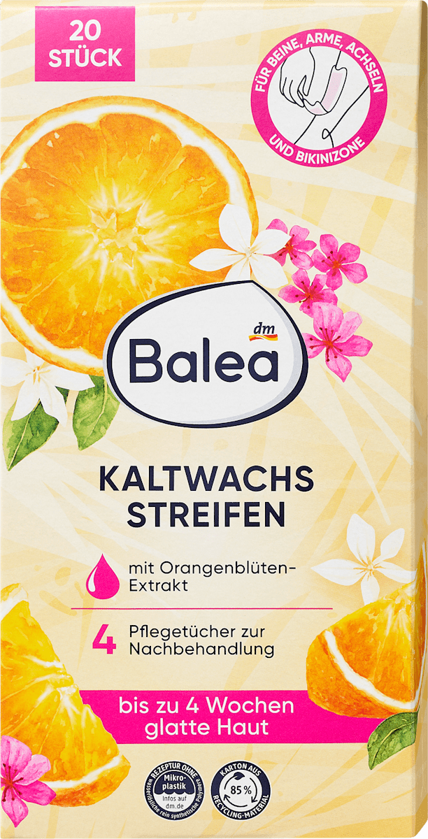 Balea Kaltwachsstreifen, 20 St dauerhaft günstig online kaufen | dm.de