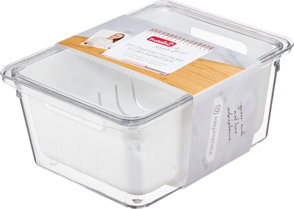 Profissimo 2in1-Organizer mit Deckel für den Kühlschrank, 1 St ...