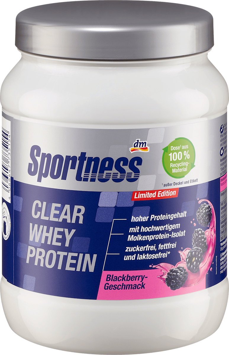 Sportness Whey Protein Pulver Blackberry, 400 g | dm.at