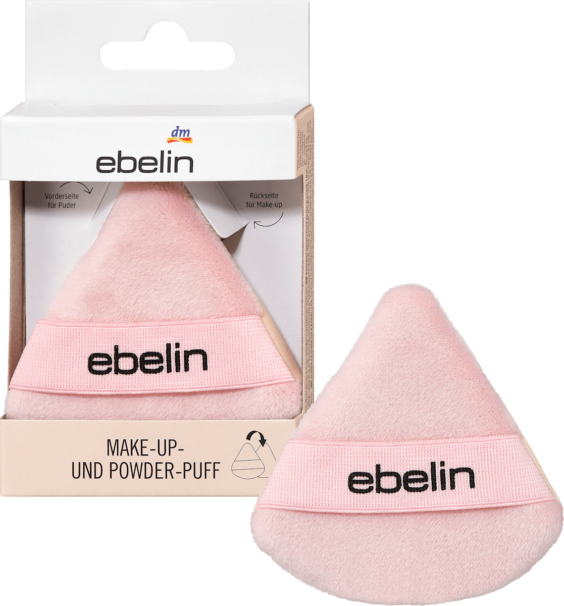 ebelin Make-up Schwamm 2in1 Powderpuff, 1 St | dm.at