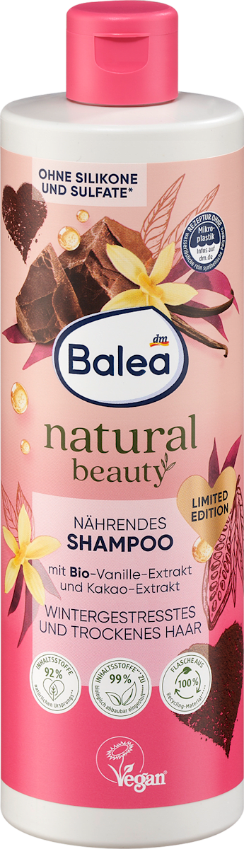 Balea Shampoo natural beauty Vanille und Kakaobutter, 400 ml | dm.at