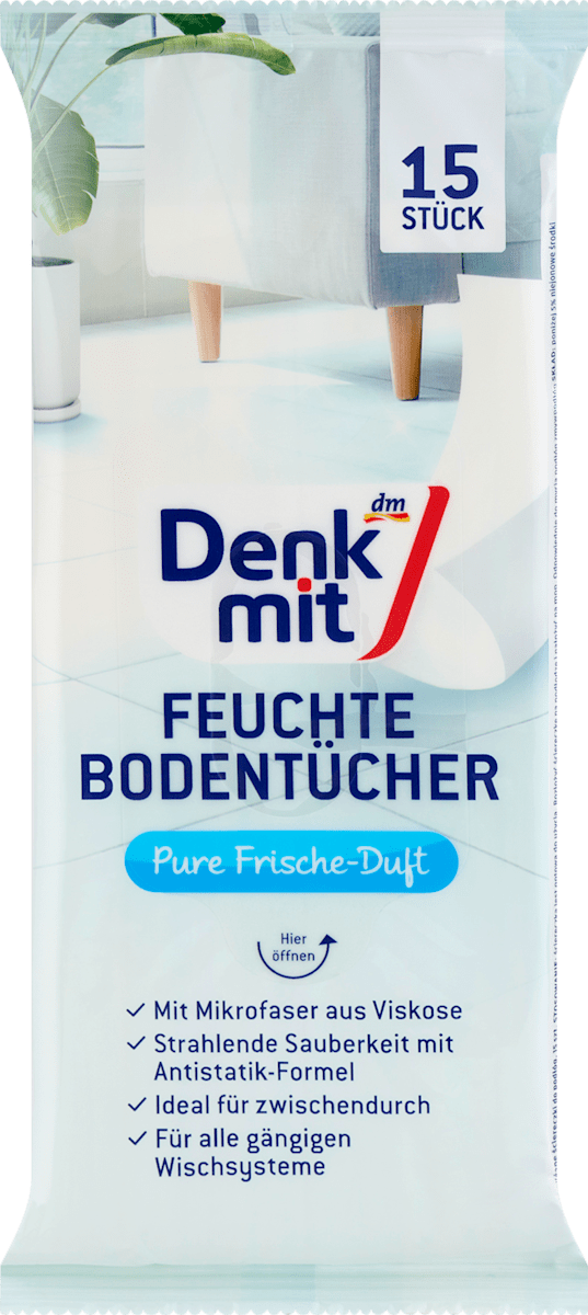 Denkmit Frische vlažne maramice za podove, 15 kom. | dm Bosna i Hercegovina