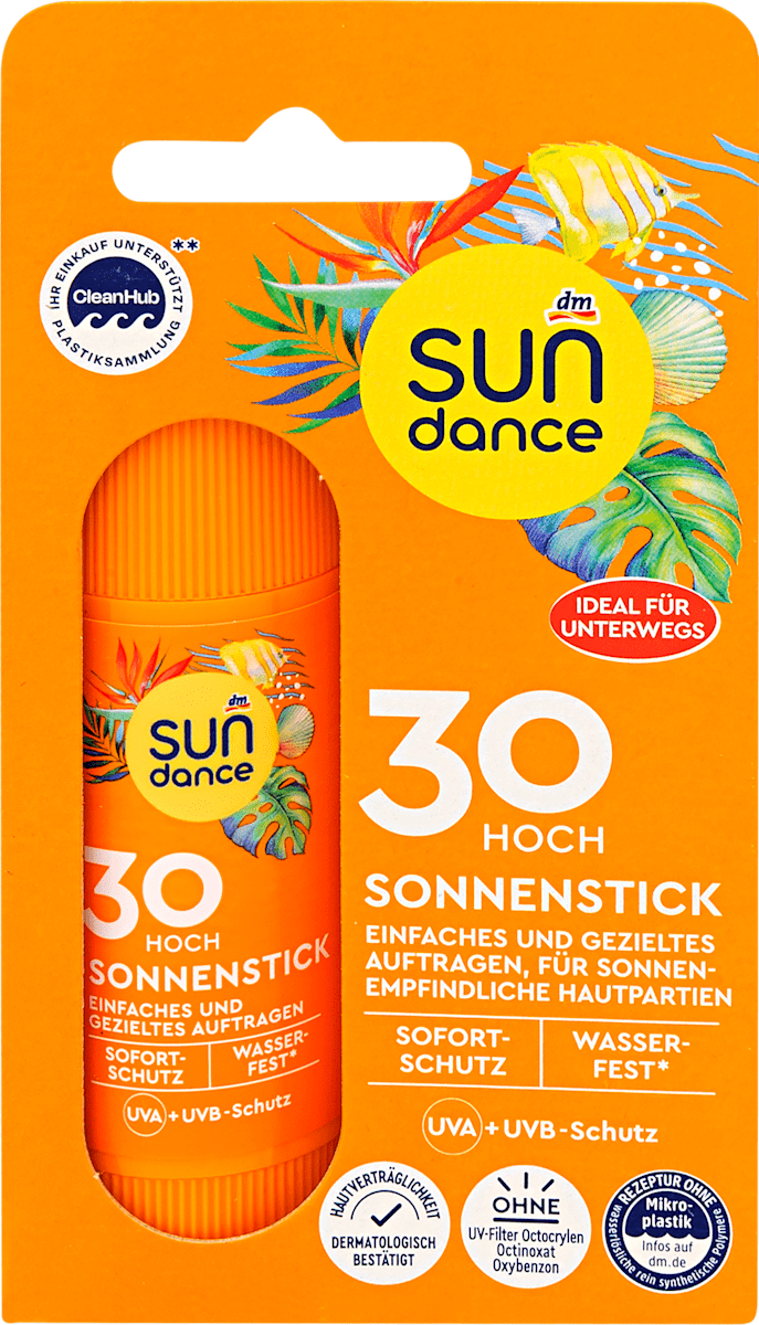 sundance Слънцезащитен стик, SPF 30 с висока защита, 20 g | dm България