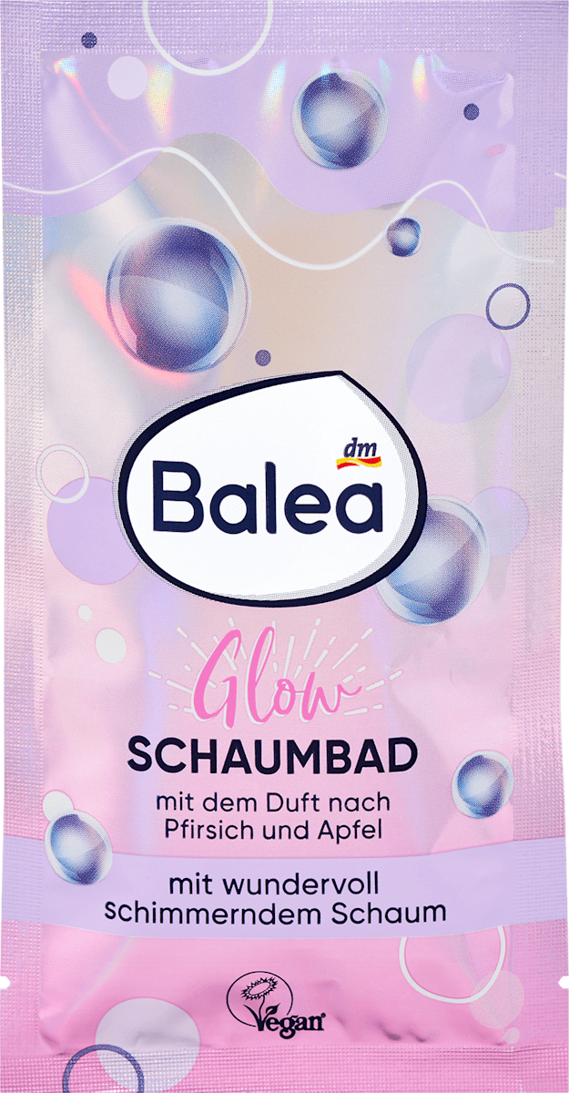 Balea Glow pjenušava kupka – breskva i jabuka, 40 ml | dm.hr