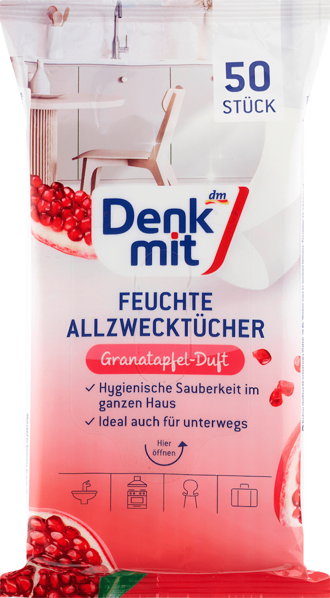 Denkmit Univerzalne vlažne maramice za čišćenje - nar, 50 kom | dm.rs