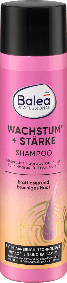 Balea PROFESSIONAL Shampoo Wachstum + Stärke, 250 ml dauerhaft günstig ...