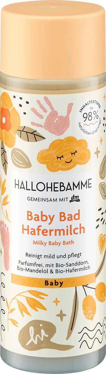 HALLOHEBAMME Kupka za bebe - ovseno mleko, 200 ml | dm.rs