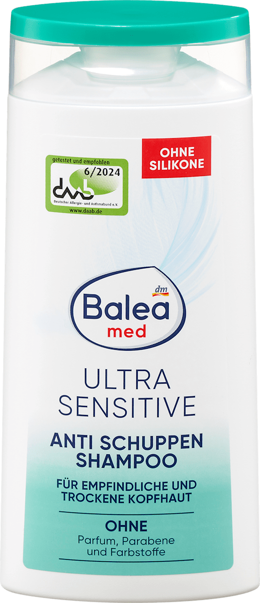 Balea med Shampoo Anti-Schuppen ultra sensitive, 250 ml dauerhaft ...