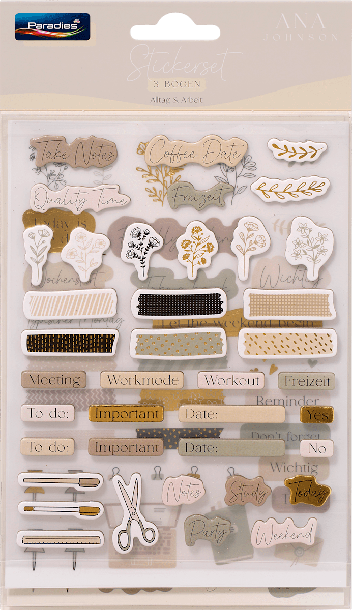 Paradies Sticker-Set Alltag & Arbeit, 1 St dauerhaft günstig online ...