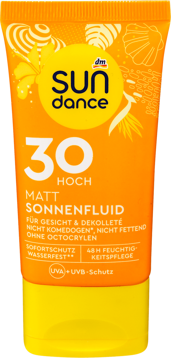 SUNDANCE Mattító hatású napozó fluid arcra és dekoltázsra FF30 magas ...