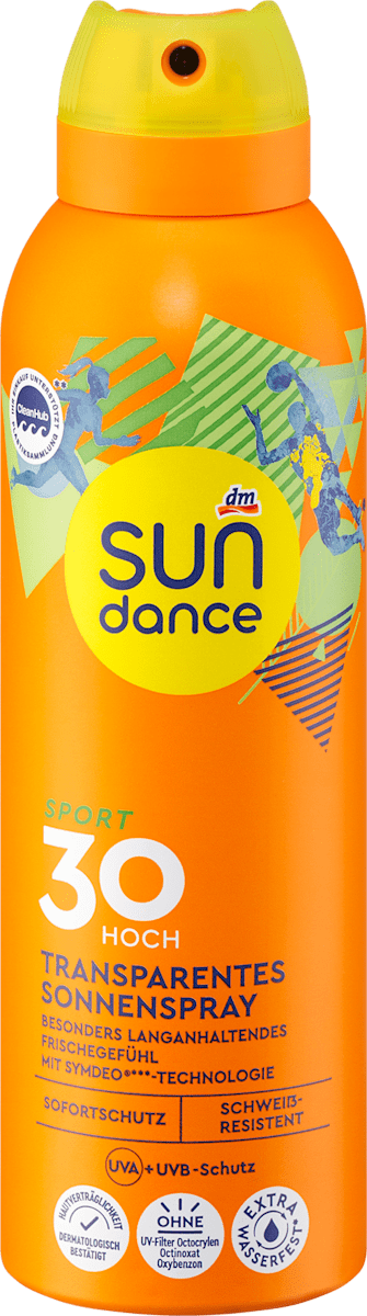 sundance Слънцезащитен спрей Sport, прозрачен, SPF30, 200 ml | dm България