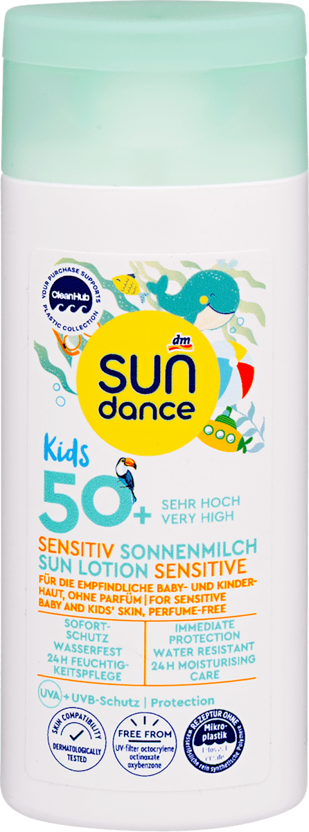 SUNDANCE Kids Sensitiv mlijeko za sunčanje za djecu, SPF 50+, 50 ml | dm.hr