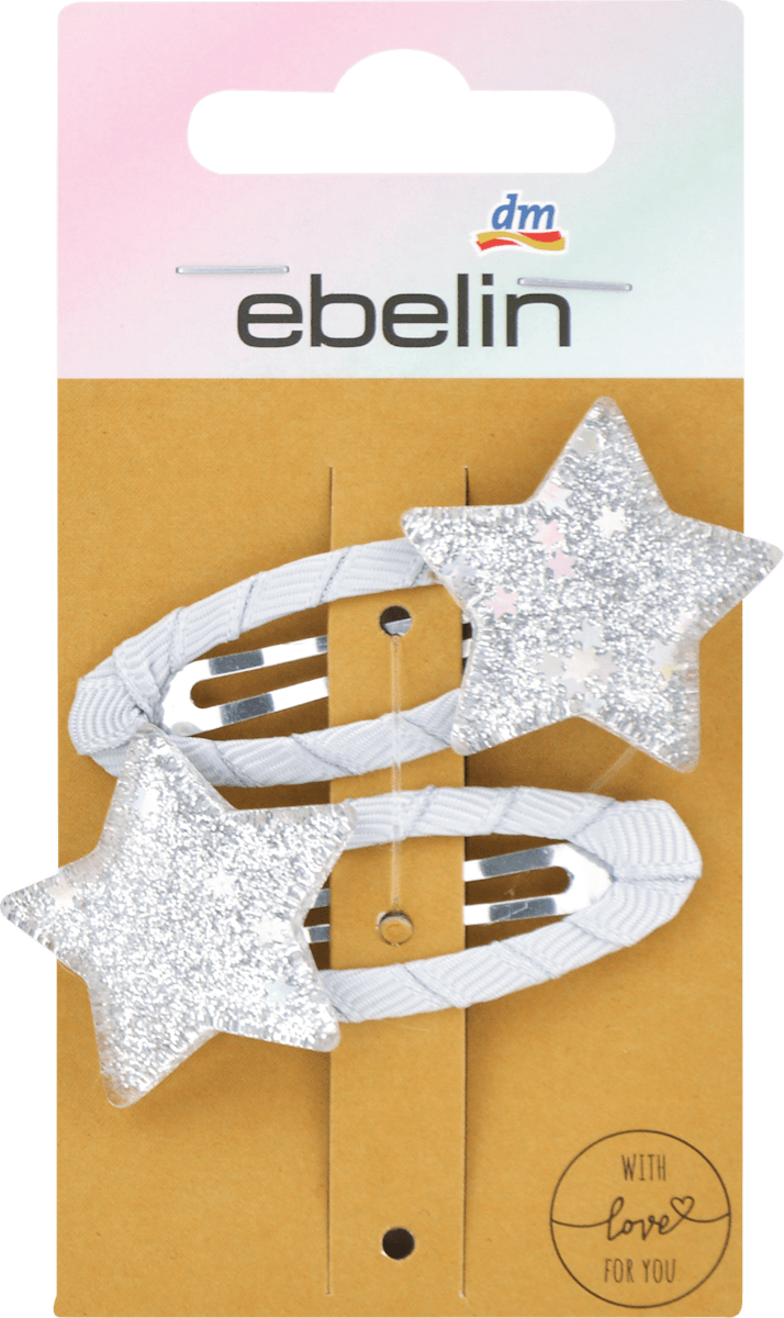 ebelin Detské sponky do vlasov, pukačky - hviezdy, 2 ks | mojadm.sk