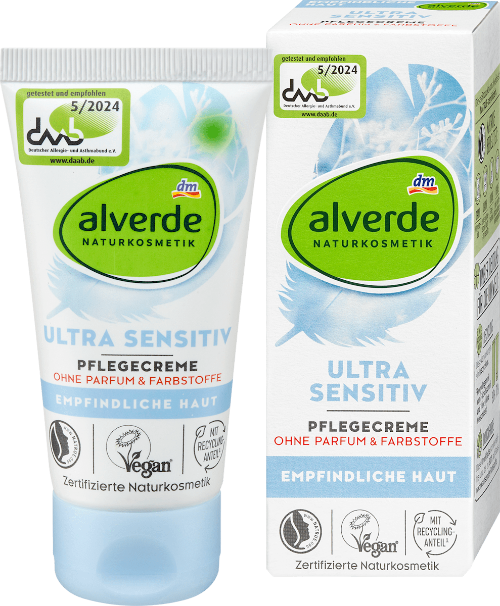 alverde NATURKOSMETIK Крем за лице Ultra Sensitiv, 50 ml | dm България