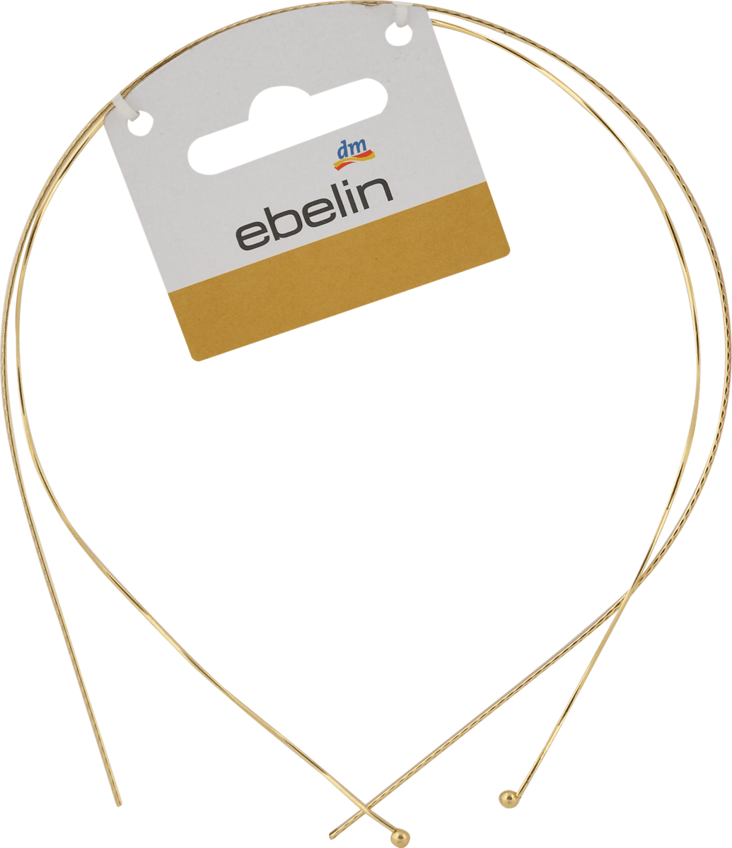 ebelin Kovové čelenky do vlasov - zlaté, 2 ks | mojadm.sk