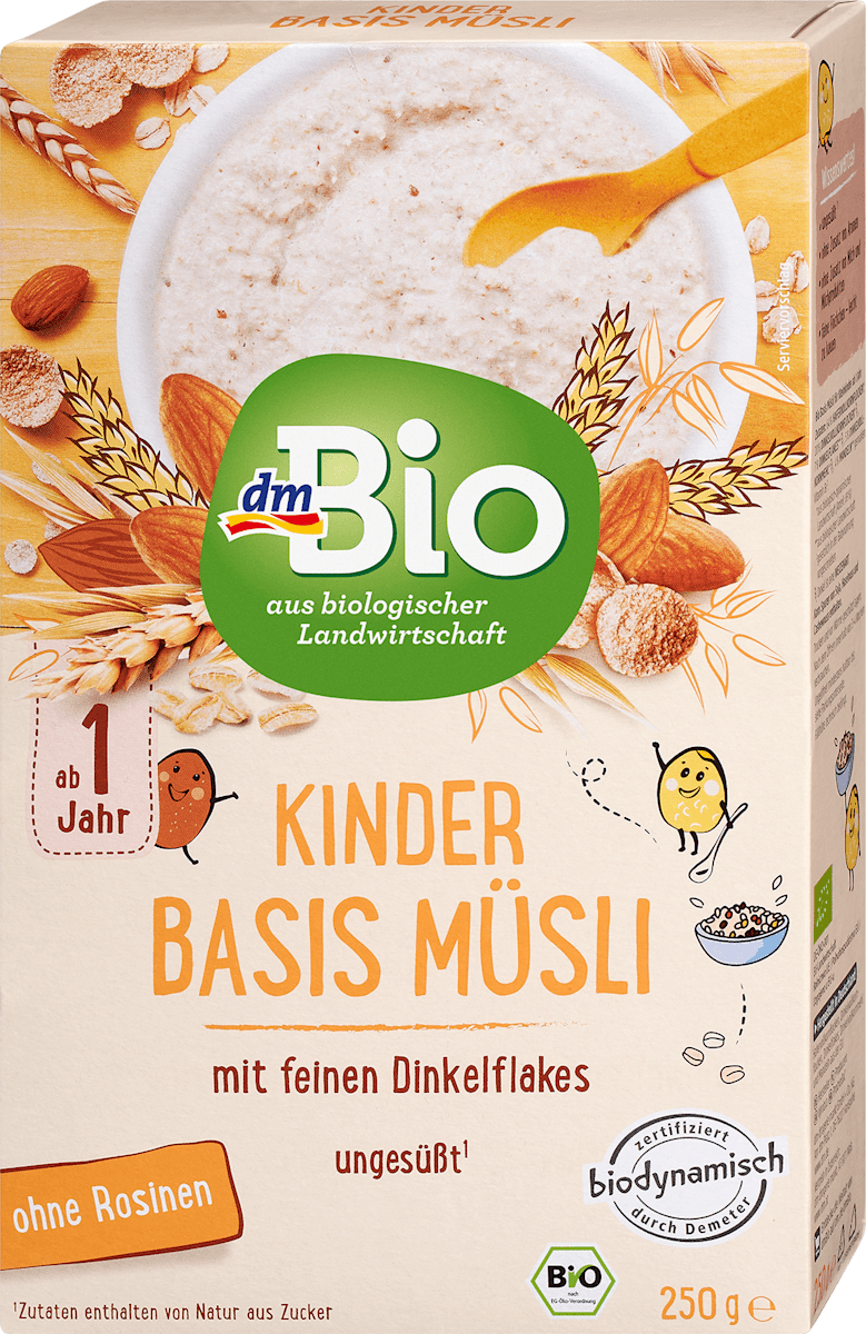 dmBio Základ pre detské müsli, 250 g | mojadm.sk
