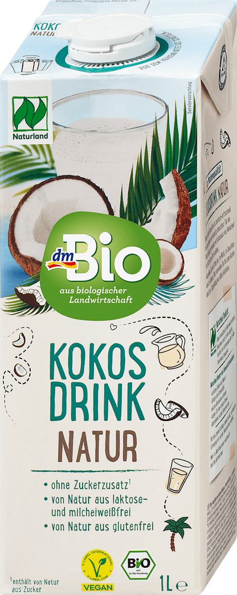 dmBio Pflanzendrink, Kokos natur, 1 l dauerhaft günstig online kaufen ...