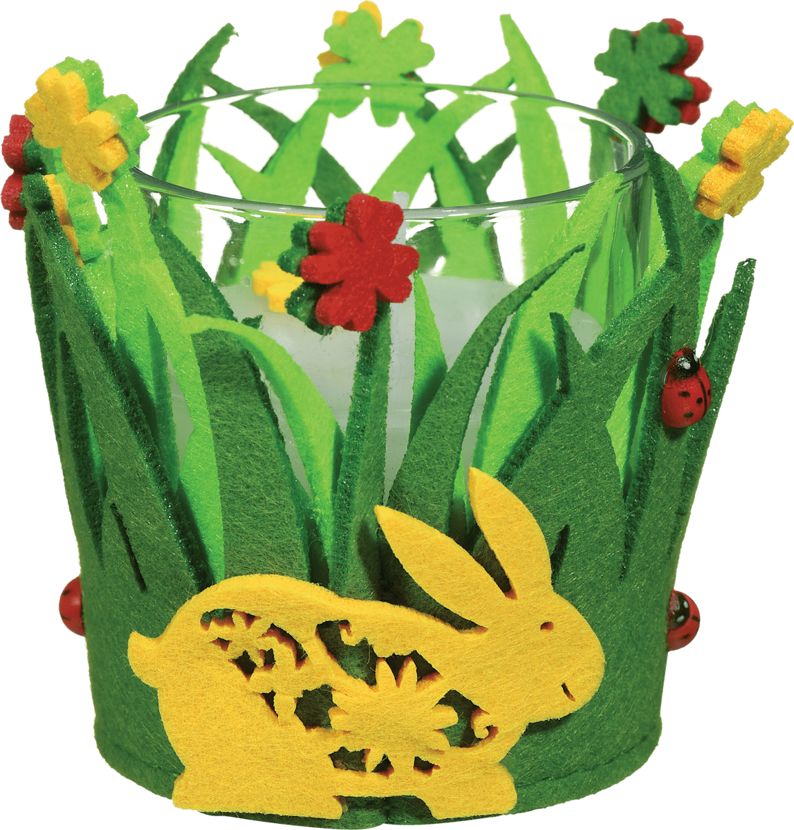 Profissimo Sveča v kozarcu, okrašena s filcem, več različic, 1 kos | dm.si