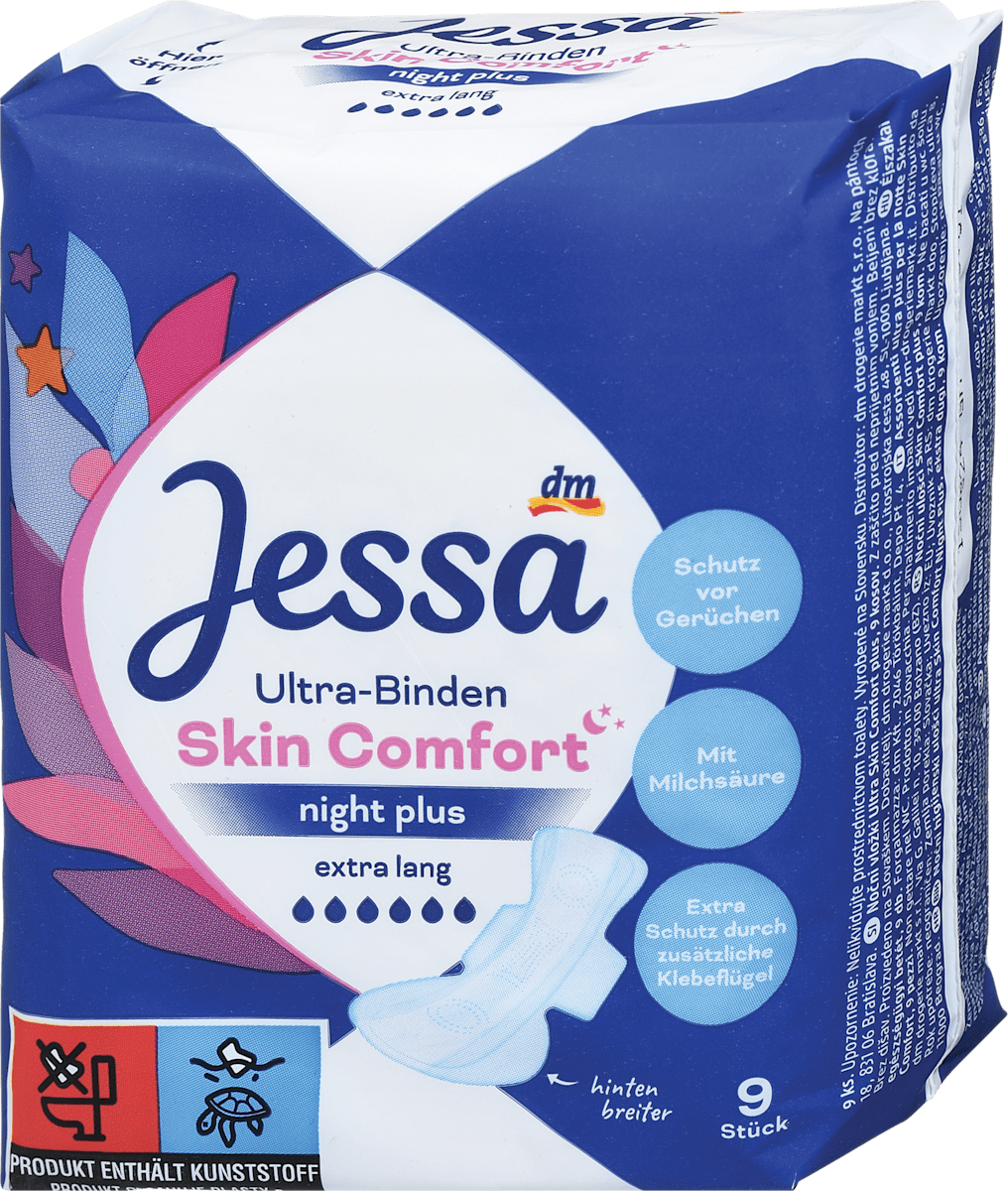 Jessa Absorbante ultra comfort night, 9 buc | dm.ro