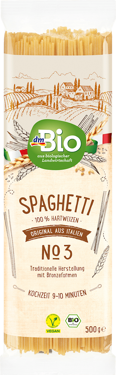dmBio Spaghetti di grano duro bio, 500 g | dm Italia