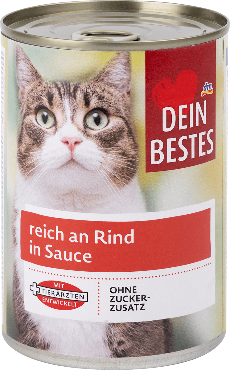 Dein Bestes Krmivo pre mačky hovädzie mäso v omáčke, 415 g | mojadm.sk