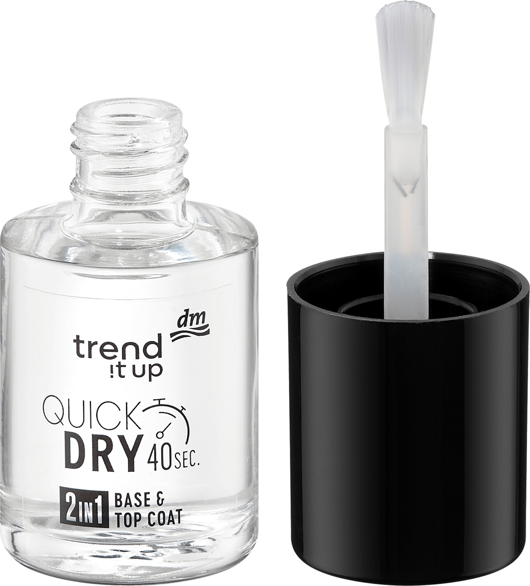 trend !t up База и топ лак 2в1 Quick Dry, 10,5 ml | dm България