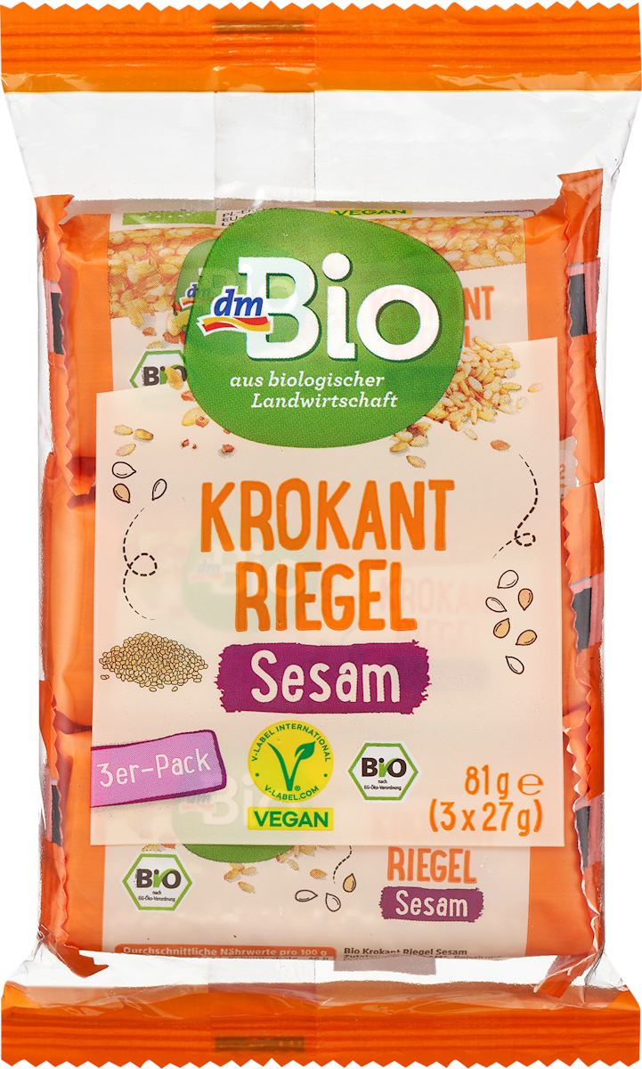 dmBio Hrskave štanglice od susama, 81 g | dm.rs