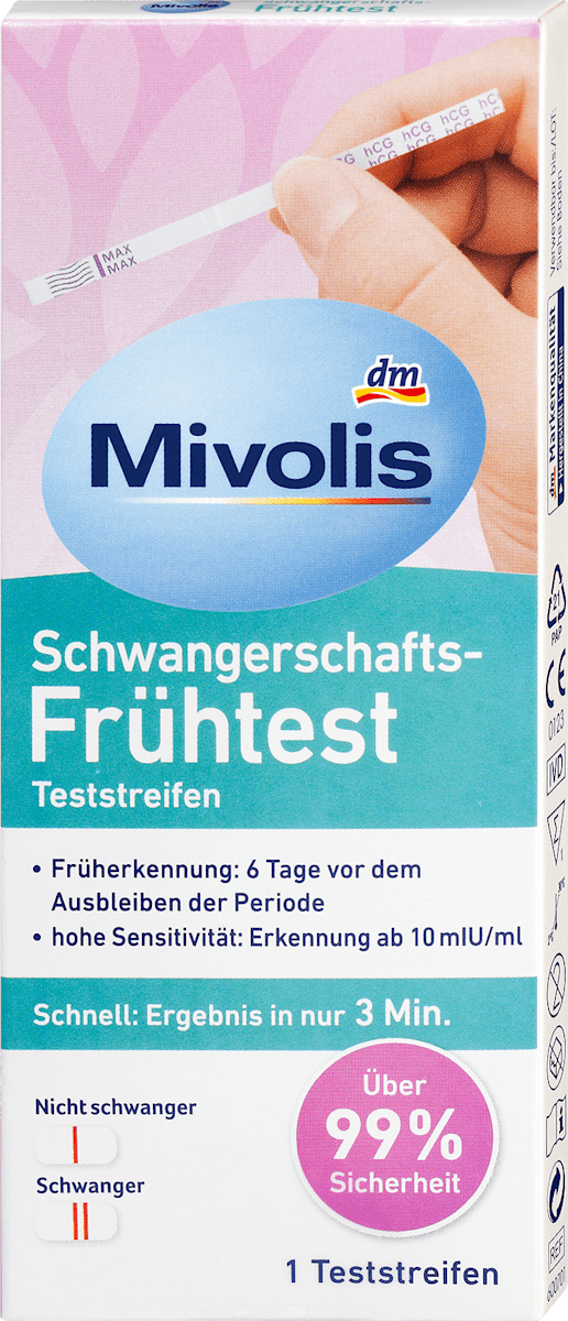 Mivolis Test za zgodnje ugotavljanje nosečnosti, 1 kos | dm.si