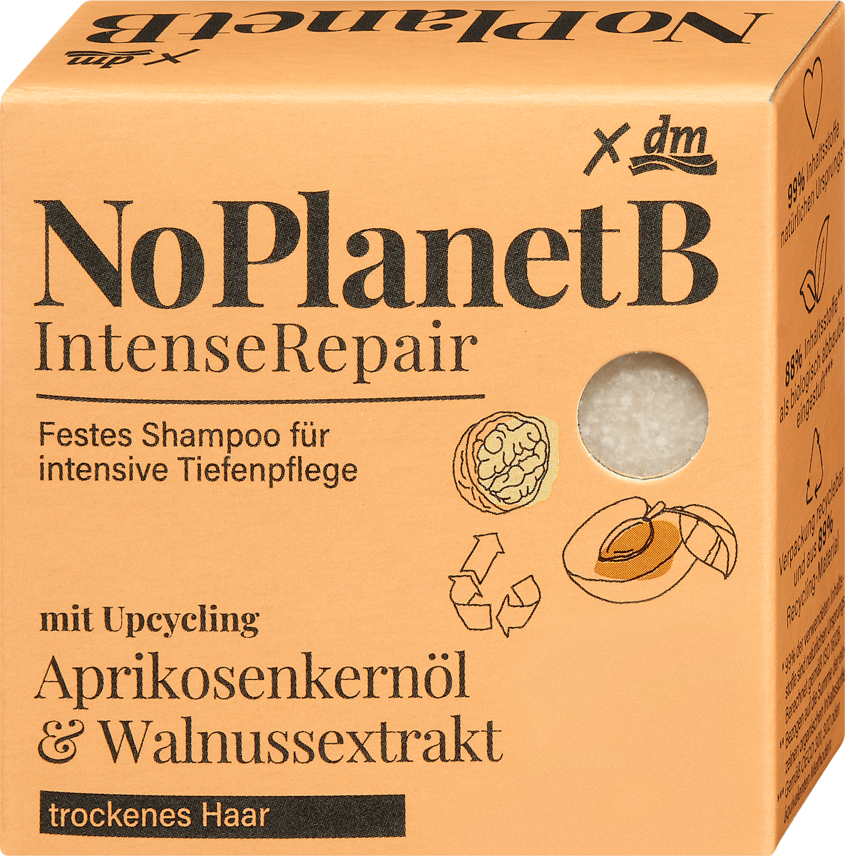 No Planet B Trvrdi šampon za kosu – ulje koštica marelice i ekstrakt ...