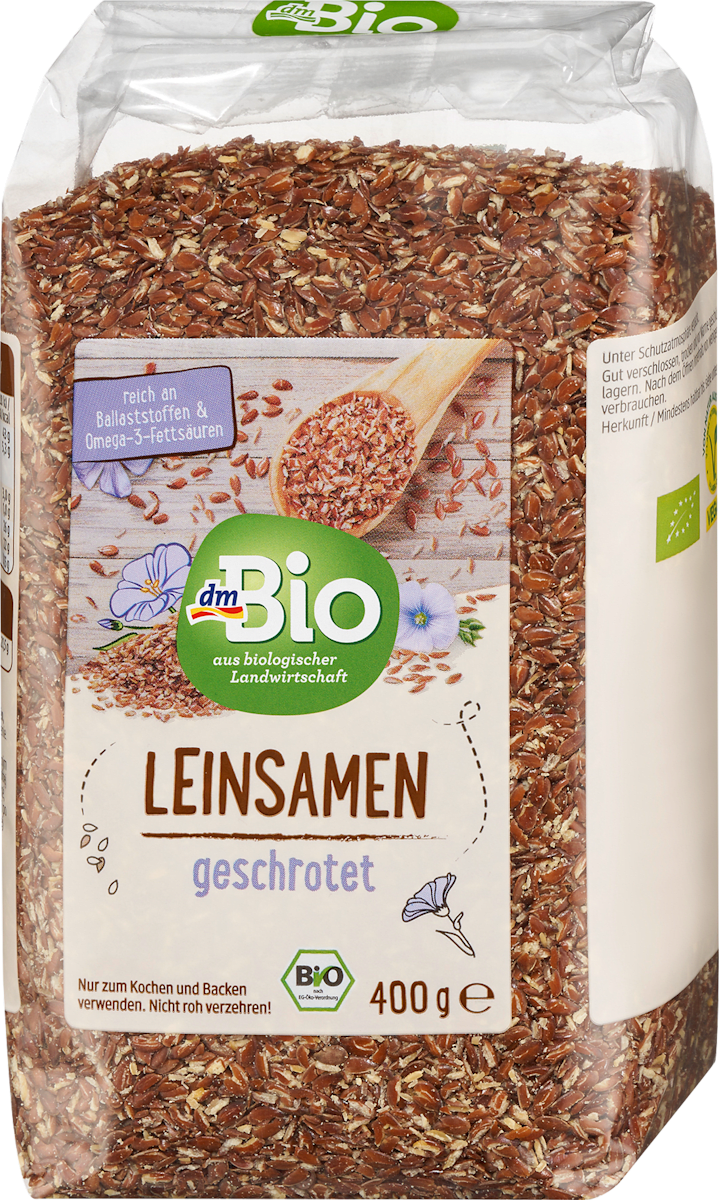 dmBio Leinsamen, geschrotet, 400 g dauerhaft günstig online kaufen | dm.de