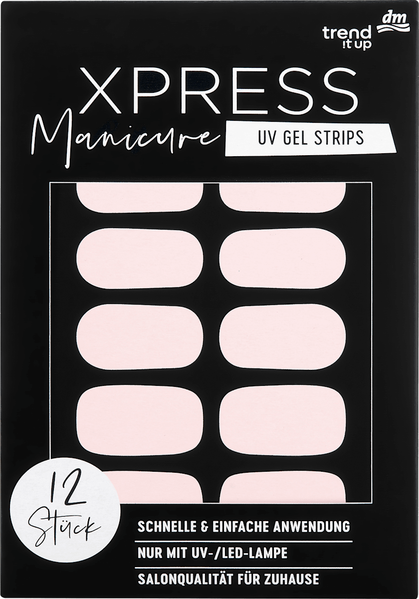trend !t up fólie na nehty UV Gel XPRESS Manicure 120 Light Rosé, 12 ks | dm.cz