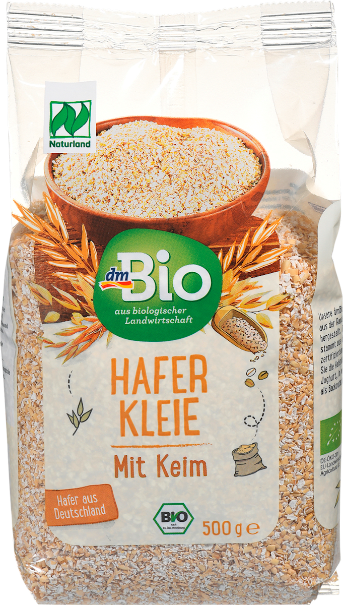 dmBio Ovsene mekinje sa klicama, 500 g | dm.rs