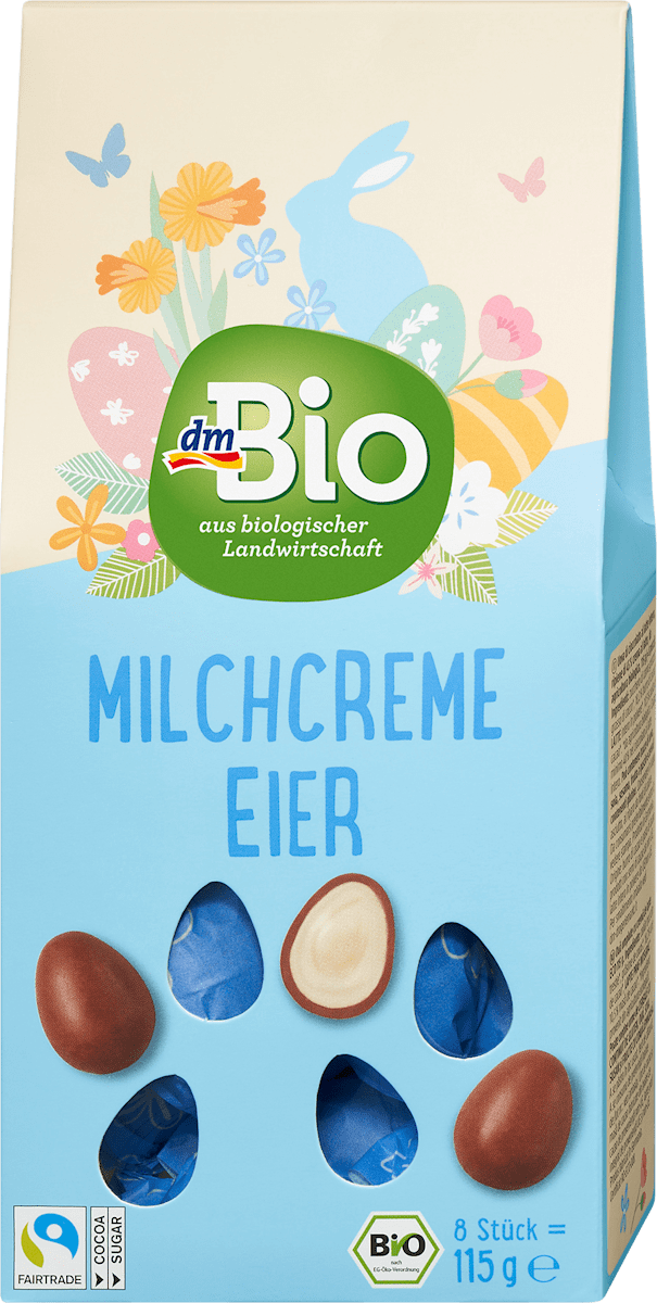 dmBio bio vajíčka s mléčným krémem, 115 g | dm.cz