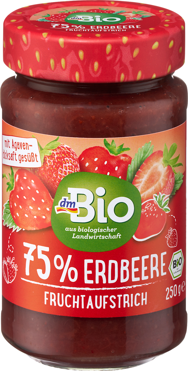 dmBio Fruchtaufstrich, Erdbeere 75% Frucht, 250 g dauerhaft günstig ...